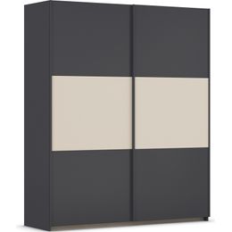 Schwebetürenschrank Rauch "Neo" Schränke Gr. B/H/T: 175 cm x 210 cm x 59 cm, 2 St., grau (graumetallic, champagner) mit großzügigem Stauraum und vielfältigen Farbkombinationen