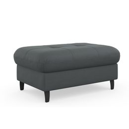 Sit & More Hocker SIT & MORE "Marano", grau (dunkelgrau), B:102cm H:43cm T:67cm, 100% Polyester, Hocker, Hocker, mit Stauraum