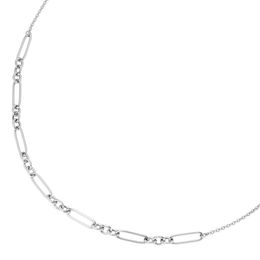 Collier Smart Jewel "längliche ovale Glieder als Mittelteil, Silber 925" Halsketten Gr. 45 cm, Silber 925 (Sterlingsilber), silberfarben (silber) Damen