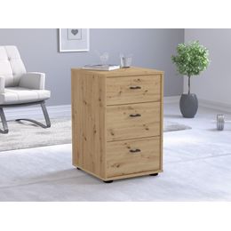 Nachtkonsole Wiemann "Rialto" Sideboards Gr. B/H/T: 40 cm x 64 cm x 43 cm, braun (bianco, eiche, nachbildung) in Boxspringhöhe, vormontiert