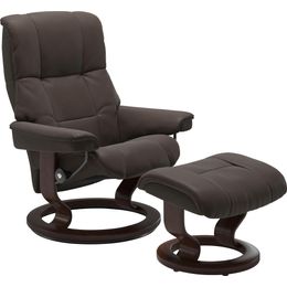 Fußhocker stressless "Mayfair" Hocker Gr. B/H/T: 55cm x 38cm x 39cm, Leder BATICK, Classic Base Braun, braun (brown batick) mit Classic Base, Gestell Braun