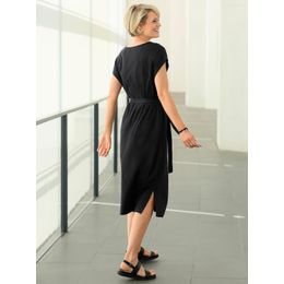 Jerseykleid Classic Basics "Jersey-Kleid" Gr. 42, Normalgrößen, schwarz Damen Kleider Freizeitkleider