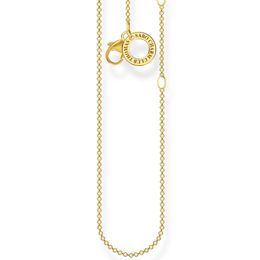 Charm-Kette Thomas Sabo "Charm-Kette, X0278-001-21-L45V, X0278-413-39-L45V" Halsketten Gr. 45, Silber 925 (Sterlingsilber), goldfarben (gelbgoldfarben) Damen