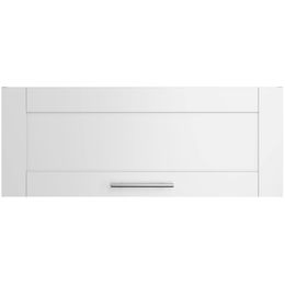 Klapphängeschrank Optifit "Ahus" Schränke Gr. B/H/T: 90 cm x 35,2 cm x 34,9 cm, braun (weiß matt, wildeiche nachbildung) Breite 90 cm