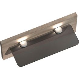 Ablageelement Wiemann "Meran" Regale Gr. B/H/T: 60cm x 20cm x 12cm, Mit LED-Beleuchtung, beige (eiche-sägerau) wahlweise mit LED-Beleuchtung