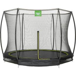 Gartentrampolin EXIT "Silhouette Ground" Trampoline Gr. Ø 244 cm, schwarz Kinder