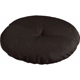 Chillkissen Max Winzer "Bodo" Gr. B/H/T: 105cm x 18cm x 105cm Ø 105cm, Strukturgewebe 16523, braun (schoko) Kinder Poufs in 2 Größen