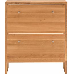 Schuhkommode Home Affaire "Dura" Sideboards Gr. B/H/T: 82 cm x 95 cm x 27 cm, braun (wildeiche) aus FSC-zertifizierten Massivholz, Breite 82 cm