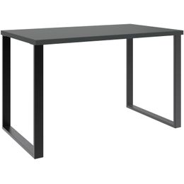 Schreibtisch wimex "Home Desk" Tische Gr. B/H/T: 120 cm x 75 cm x 70 cm, grau (schwarz, gra, schwarz, graphit) Mit Metallkufen, in 3 Breiten