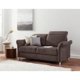 Sit & More 2,5-Sitzer SIT & MORE "Darwin", braun (mocca), B:179cm T:96cm, Sofas, inklusive Federkern, wahlweise mit Kopfteilverstellung