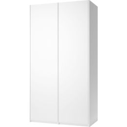 Müllermöbel Drehtürenschrank MÜLLER SMALL LIVING "Modular Plus Variante 7" Schränke Gr. B/H/T: 118,1 cm x 221,4 cm x 60,5 cm, 2 St., Basisausführung, weiß mit einem Anbauelement