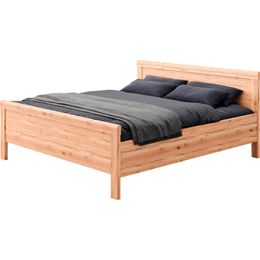 Einzelbett Priess "Arnsberg", braun (astkernbuche), B:188cm L:208cm, Betten, Kinder-Einzelbett Jugendbett Bettgestell, Komfortliegehöhe