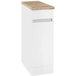 Unterschrank Optifit "Roth", grau (weiß, weiß, wildeichefarben), B:30cm H:88cm T:60cm, Schränke, Breite 30 cm