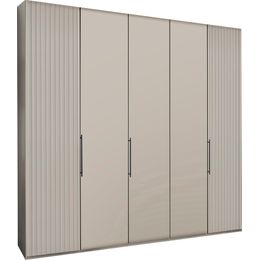 Drehtürenschrank Wiemann "Denver" Schränke Gr. B/H/T: 246,3 cm x 217 cm x 58 cm, 5 St., beige (champagner, dekor) hochwertige Beschläge