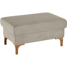 Stauraumhocker 3C CANDY "Lecce" Hocker Gr. B/H/T: 90 cm x 45 cm x 60 cm, Feincord, beige (sand) passend zur Serie