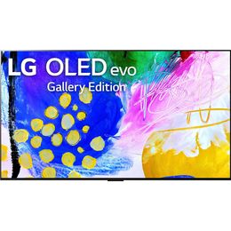 F (A bis G) LG OLED-Fernseher Fernseher OLED evo, α9 Gen5 4K AI-Prozessor, Brightness Booster Max schwarz LED Fernseher