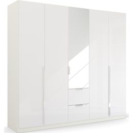 Drehtürenschrank Rauch "Glamour by Quadra Spin" Schränke Gr. B/H/T: 226 cm x 210 cm x 54 cm, 5 St., weiß (alpinweiß, hochglanz weiß)