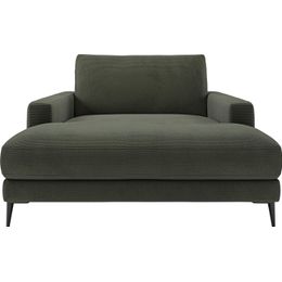 Chaiselongue Inosign "Downtown Loungemöbel zum Relaxen, B/T/H: 132/170/84 cm", grün (oliv), B:132cm H:84cm T:170cm, 95% Polyester, 5% Nylon, Sofas, auch in Bouclé, Cord und Easy care - leicht mir Wasser zu reinigen