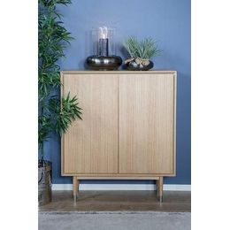 Hochkommode Fink "ADRIAN" Sideboards Gr. B/H/T: 102 cm x 120 cm x 38 cm, braun (hellbraun)