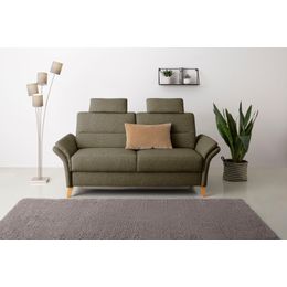 3-Sitzer Home Affaire "Westerland", gr&uuml;n (khaki), B:186cm H:90cm T:89cm, 100% Polyester, Sofas, Federkern-Polsterung. wahlweise mit Armlehnfunktion