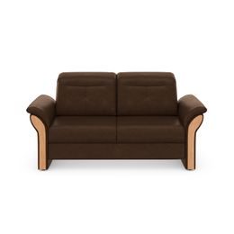 3-Sitzer Home Affaire "Dangast", braun (schokobraun), B:200cm H:92cm T:102cm, Luxus-Microfaser EUPHORIA 100% Polyester;Luxus-Microfaser Lederoptik 100% Polyester;Easy Care 100% Polyester, Sofas, Kopfteilverstellung, wahlweise auch mit motorischer Relaxfunktion