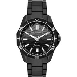 Quarzuhr Armani Exchange "AX1952" Armbanduhren schwarz Herren Armbanduhr, Herrenuhr, bis 10 bar wasserdicht, Edelstahlarmband