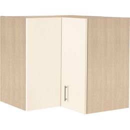 Wiho-Küchen Eckhängeschrank WIHO KÜCHEN "Kiel" Schränke Gr. B/H/T: 60 cm x 56,5 cm x 35 cm, 2 St., beige (front: magnolia, korpus: sonoma eiche) 60 cm breit