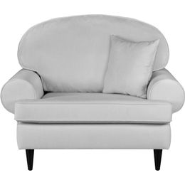 Sessel Home Affaire "Vitreux", grau (hellgrau), B:117cm H:95cm T:100cm, 100% Polyester, Sessel, Einzelsessel, auch in Bouclé-Bezug, B/T/H: 117/100/95 cm