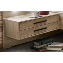 Nachttisch Wiemann "Brüssel" Tische Gr. B: 60 cm, beige (steineiche nachbildung, schiefer nachbildung) vormontiert