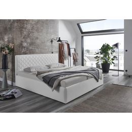 Polsterbett "Danzig", weiß, L:210cm, Bezug: Kunstleder 100% Polyurethan, Polsterung: Polsterwatte, Material Gestell: gepolsterter Holzwerkstoff, Westfalia Schlafkomfort, Betten, wählweise mit Bettkasten, Härtegrade H2,H3 & H4 wählbar
