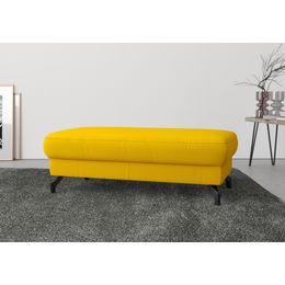 Sit & More Hockerbank SIT&MORE "Cinturo" Hocker Gr. B/H/T: 131 cm x 45 cm x 67 cm, Soft clean, gelb (mustard) mit Federkern, Sitzhöhe 45 cm