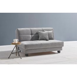 ell+ell Schlafsofa ELL + ELL "Tilda", grau, B:145cm H:90cm T:100cm, 100% Polyester, Sofas, Schlafsofa, Breite 145 cm, inkl. 2 Zierkissen