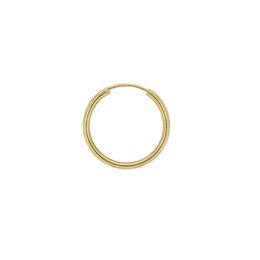 Paar Creolen Vivance "585/- Gelbgold glanz 20 mm" Ohrringe Gr. ONE-SIZE, Gold, gelb Damen