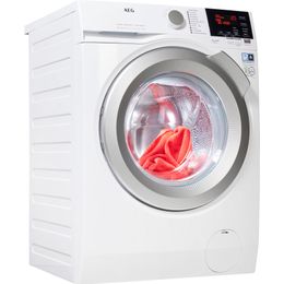 A (A bis G) AEG Waschmaschine "L6FB49VFL" Waschmaschinen Hygiene- Anti-Allergie Programm mit Dampf weiß Frontlader Bestseller