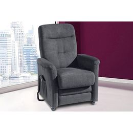 Sit & More TV-Sessel SIT & MORE "Charlie", grau (dunkelgrau), B:76cm H:103cm T:91cm, Altara Nubuck, die Luxus-Microfaser aus 100% Polyester;Luxus-Kunstleder;novalife- die ganz besondere Luxus-Microfaser (aus 54% Acryl, 25% Polyamid, 14% Polyester, 7% Baumwolle);Naturleder (echtes Rindsleder), Sessel, wahlweise mit Motor und Aufstehhilfe