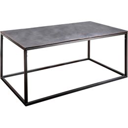 Couchtisch PAROLI Tische Gr. B/H/T: 110 cm x 41 cm x 60 cm, grau (granit, schwarz, granit)