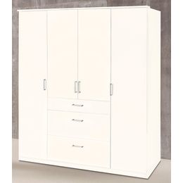 Kleiderschrank wimex "Click" Schränke Gr. B/H/T: 180 cm x 199 cm x 58 cm, 4 St., weiß (weiß uni) Drehtürenschrank Kleiderschrank Schränke ohne Spiegel