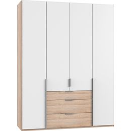 Kleiderschrank wimex "New York" Schränke Gr. B/H/T: 180 cm x 236 cm x 58 cm, 4 St., weiß (struktureichefarben hell, front weiß) wahlweise 208 oder 236cm hoch