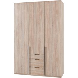 Kleiderschrank wimex "New York" Schränke Gr. B/H/T: 135 cm x 208 cm x 58 cm, 3 St., braun (struktureichefarben hell) wahlweise 208 oder 236cm hoch