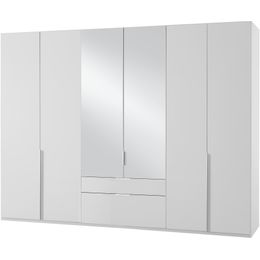 Kleiderschrank wimex "New York" Schränke Gr. B/H/T: 270 cm x 208 cm x 58 cm, 6 St., weiß (weiß, spiegel) mit Spiegeltür