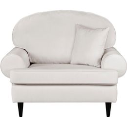 Sessel Home Affaire "Vitreux", beige (creme), B:117cm H:95cm T:100cm, 100% Polyester, Sessel, Einzelsessel, auch in Bouclé-Bezug, B/T/H: 117/100/95 cm