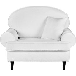 Sessel Home Affaire "Vitreux", beige (creme), B:117cm H:95cm T:100cm, 93% Polyester, 6% Acryl, 1% Cotton, Sessel, Einzelsessel, auch in Bouclé-Bezug, B/T/H: 117/100/95 cm