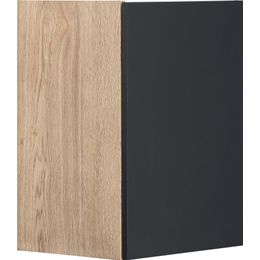 Hängeschrank Optifit "Roth" Schränke Gr. B/H/T: 40 cm x 57,6 cm x 34,6 cm, 1 St., Komplettausführung, schwarz (anthrazit, wildeichefarben) Breite 40 cm