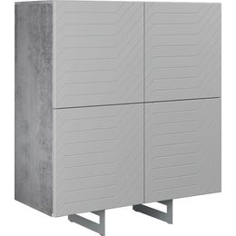 Highboard DIVENTA "ITACA" Sideboards grau (beton, grau) Breite 110 cm