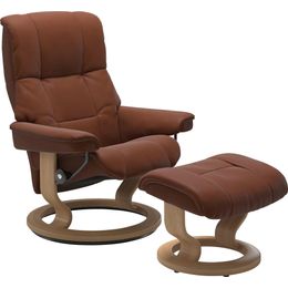 Fußhocker stressless "Mayfair" Hocker Gr. B/H/T: 55cm x 38cm x 39cm, Leder PALOMA, Classic Base Eiche, braun (copper paloma) mit Classic Base, Gestell Eiche