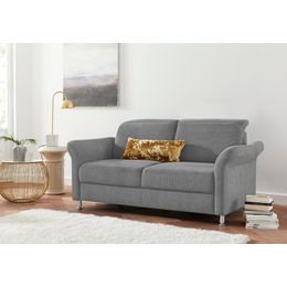Sit & More 2,5-Sitzer SIT & MORE "Darwin", grau, B:179cm H:83cm T:96cm, Sofas, inklusive Federkern, wahlweise mit Kopfteilverstellung