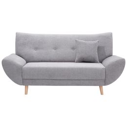 2-Sitzer Home Affaire "Basta", grau, B:174cm H:80cm T:82cm, (100% Polyester) Struktur fein (100% Polyester) Chenille, Sofas