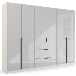 Drehtürenschrank Rauch "Modern by Quadra Spin" Schränke Gr. B/H/T: 271 cm x 210 cm x 54 cm, 6 St., weiß (alpinweiß, glas kristallweiß)