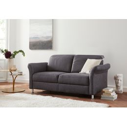 Sit & More 2,5-Sitzer SIT & MORE "Darwin", grau (anthrazit), B:179cm H:83cm T:96cm, Sofas, inklusive Federkern, wahlweise mit Kopfteilverstellung