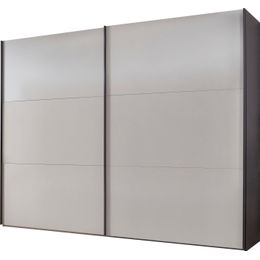 Schwebetürenschrank Wiemann "Korfu" Schränke Gr. B/H/T: 296,3 cm x 217 cm x 67 cm, 2 St., grau hochwertige Beschläge